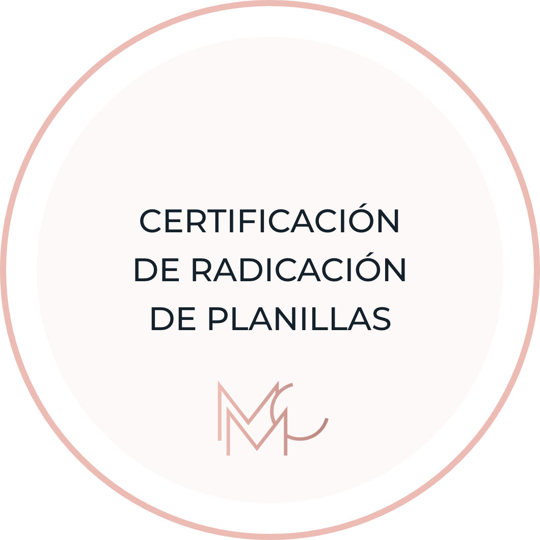 Certificación de Radicación de Planillas (Últimos 5 años) – MMC ...